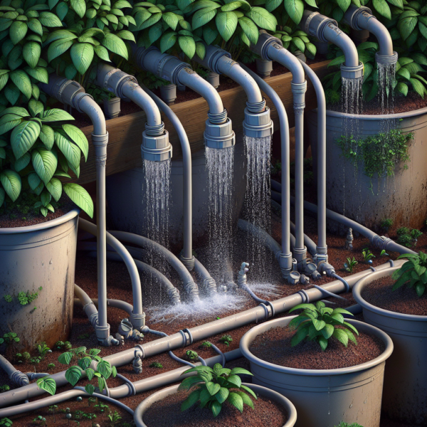 Using slow drip irrigation for container plants - Enjoy Container Gardening